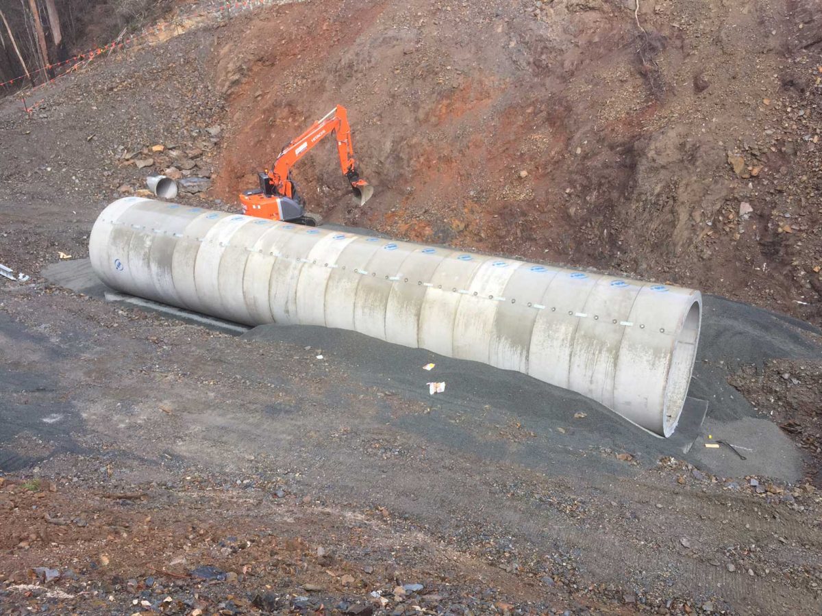 Mersey Forest Road 3600 Dia Pipe - Hudson Civil Products