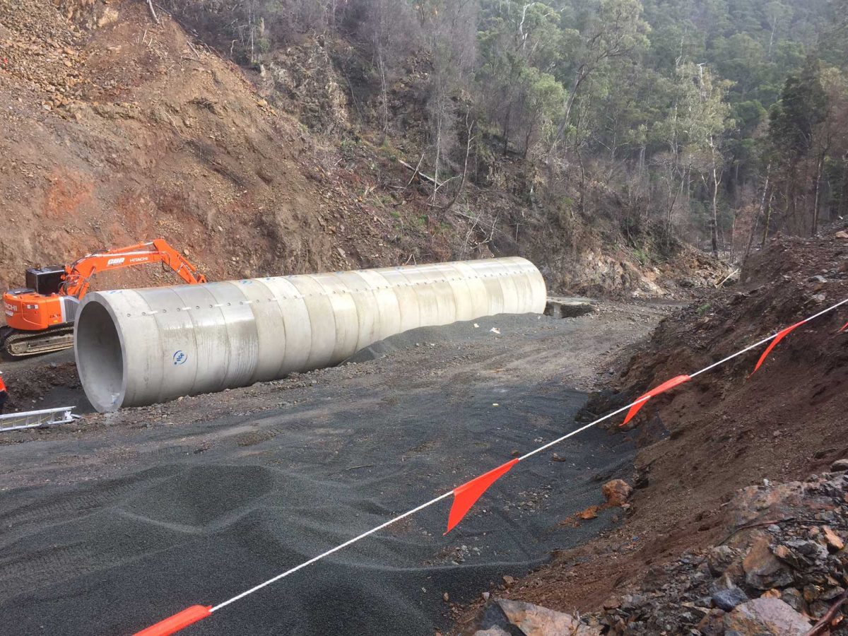 Mersey Forest Road 3600 Dia Pipe - Hudson Civil Products