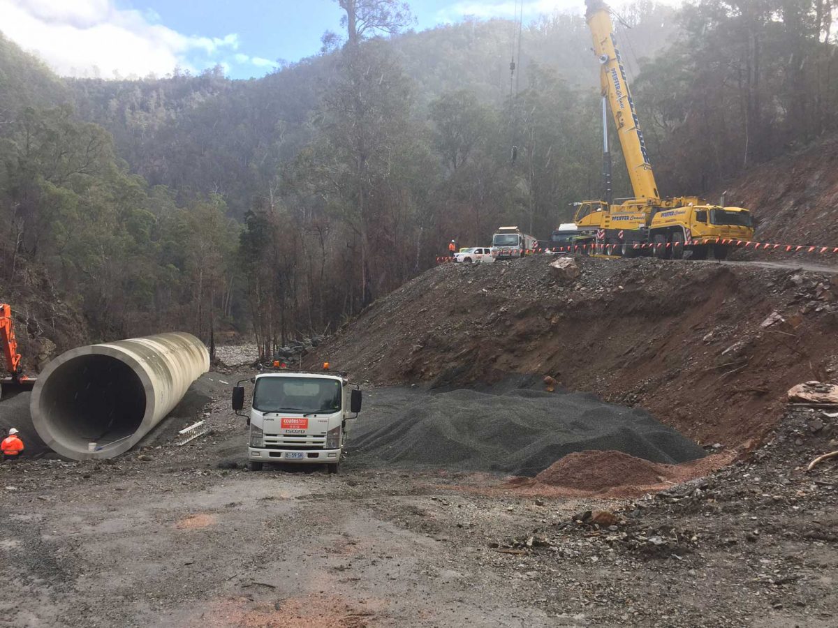 Mersey Forest Road 3600 Dia Pipe - Hudson Civil Products