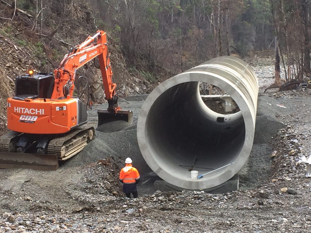 Mersey Forest Road 3600 Dia Pipe - Hudson Civil Products