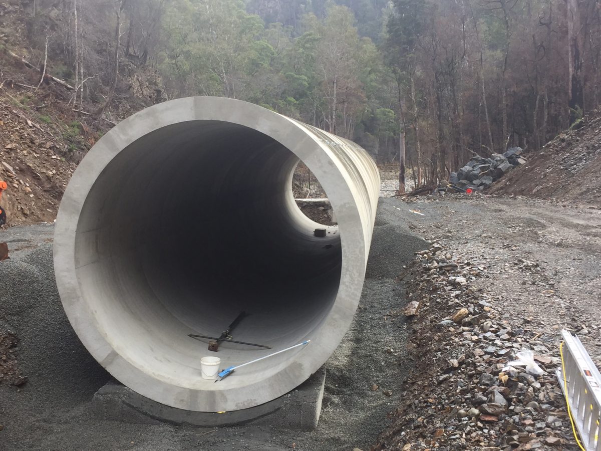 Mersey Forest Road 3600 Dia Pipe - Hudson Civil Products