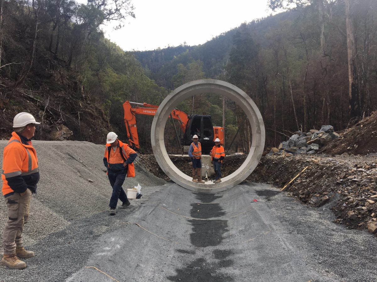 Mersey Forest Road 3600 Dia Pipe - Hudson Civil Products